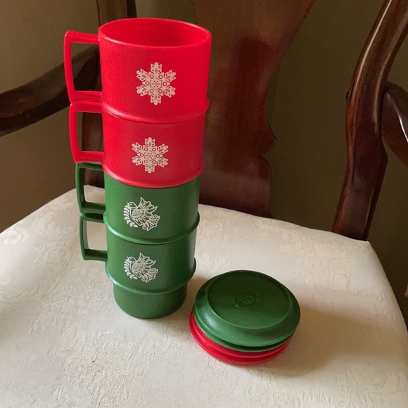 Tupperware | Kitchen | Nib Lidded 8 Oz Vintage Tupperware Travel Mugs ...